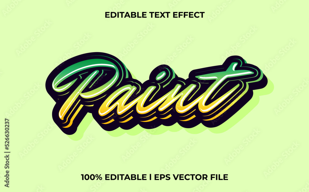 paint 3d text effect with gravity theme. stylish text lettering ...