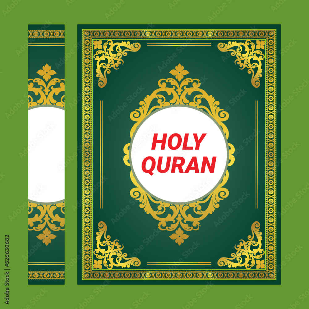 Beautiful Quran Book Cover Design Stock Vector | Adobe Stock