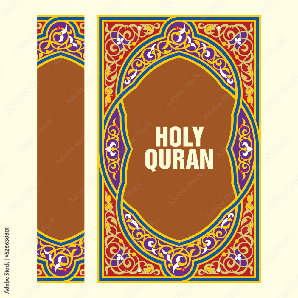 Beautiful Quran Book Cover Design Stock Vector | Adobe Stock