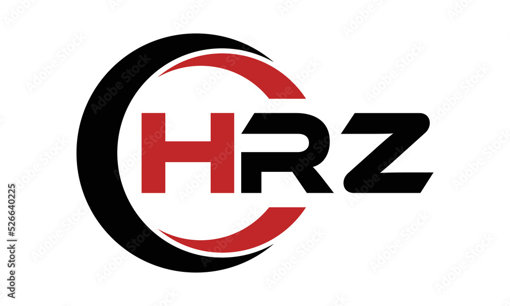 HRZ three letter swoosh logo design vector template | monogram logo ...
