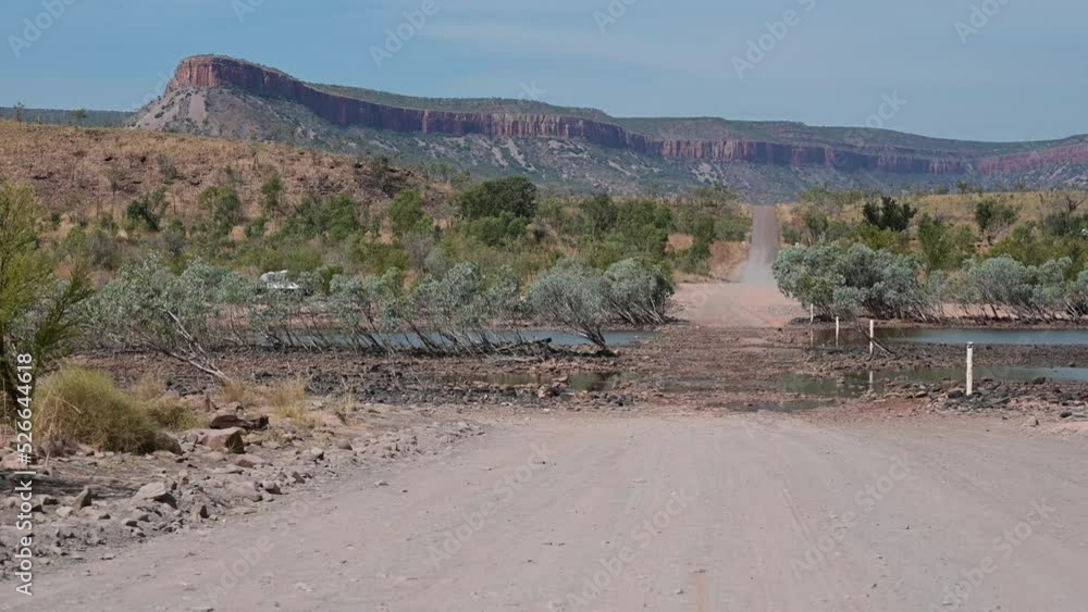 Landscape view of Pentecost River Crossing on the Gibb River road in ...