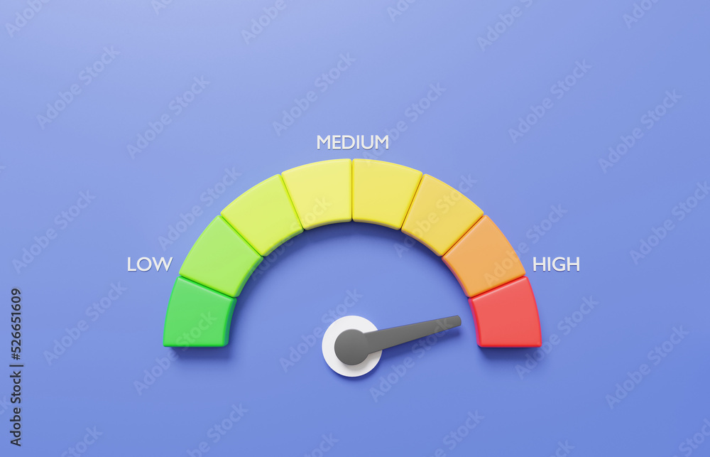 Arrow point scale speed high status red speedometer icon Performance ...