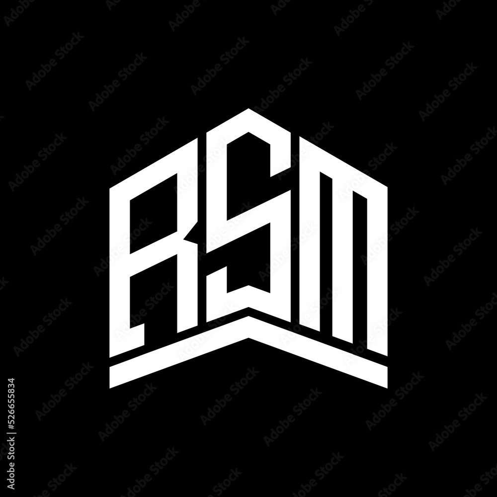 RSM letter logo design.RSM creative initials monogram vector letter ...