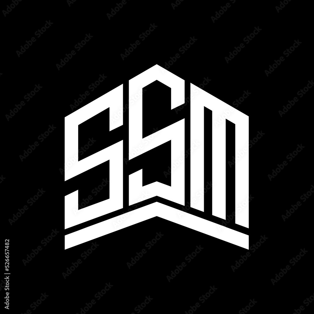 SSM letter logo design.SSM creative initials monogram vector letter ...