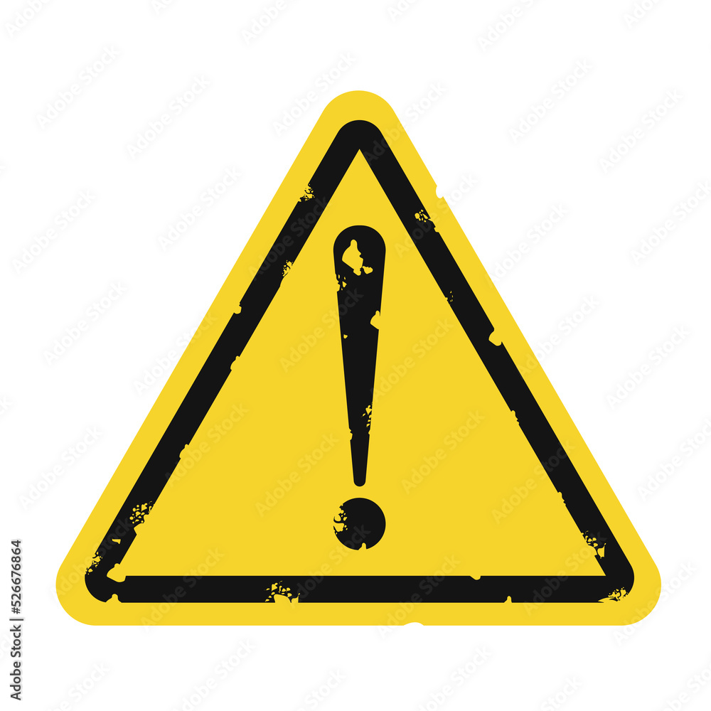 Weathered old worn grungy rusty rusted caution, warning, danger ...