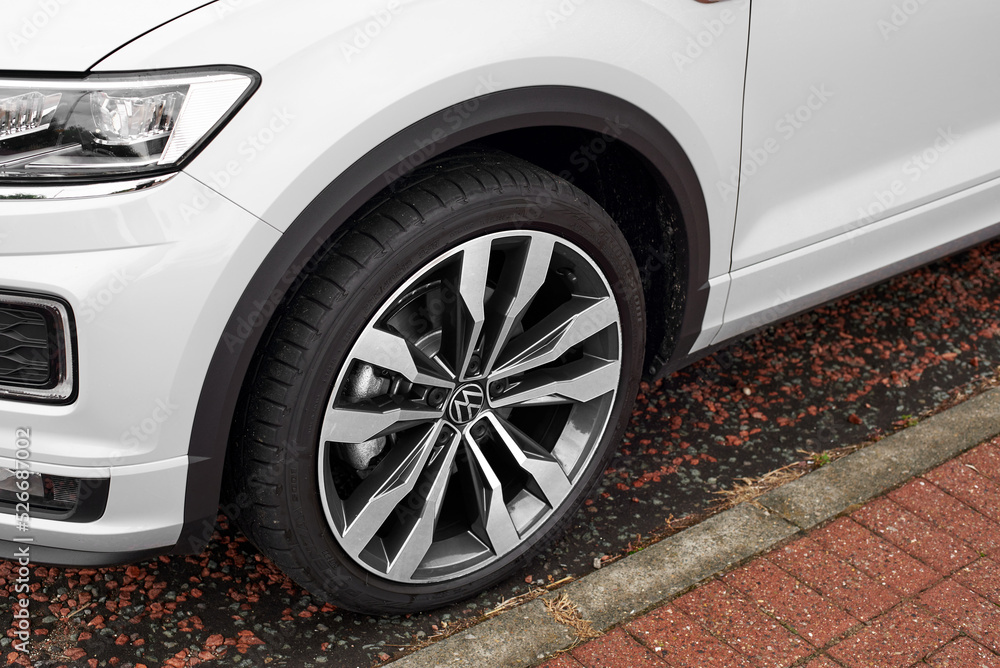 United Kingdom, Newcastle, 27 August 2022: Volkswagen T-Rock R-line in ...