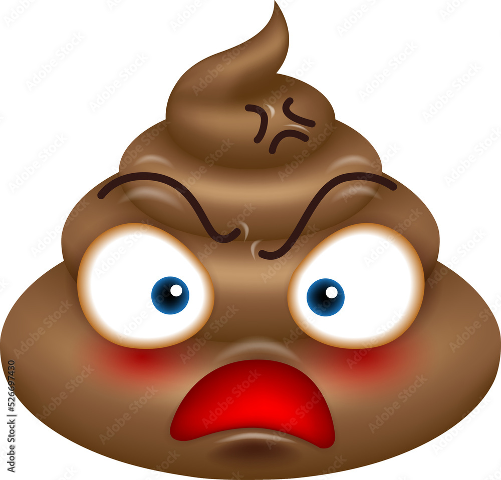 cute poop line art emoticons, icon, symbol Stock Illustration | Adobe Stock