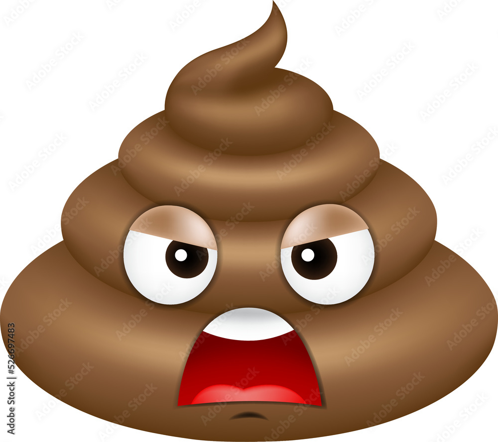 cute poop line art emoticons, icon, symbol Stock Illustration | Adobe Stock