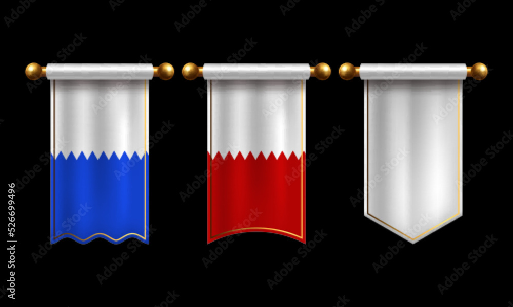 pennant flags different shapes. Vector Illustration Stock Vector ...