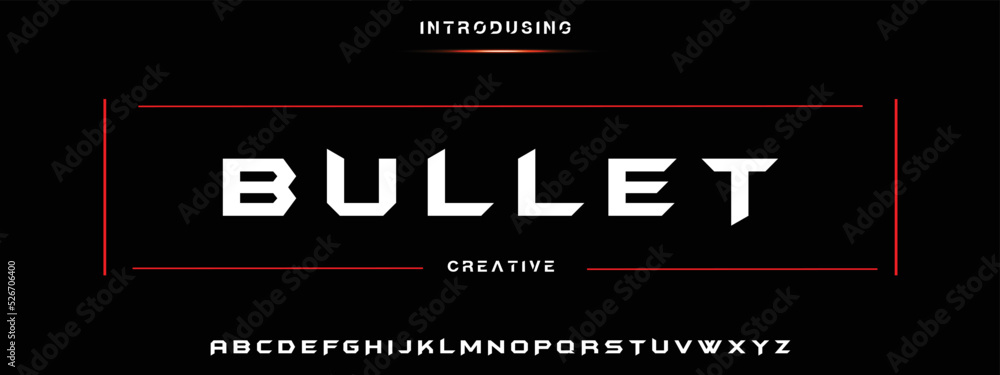 BULLET Letters elegant alphabet fonts and number. Classic Lettering ...