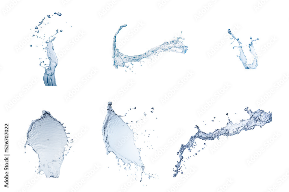 Water splash Collection set isolated transparent background. Stock ...