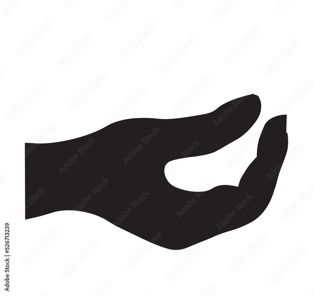 Open Hand Silhouette Png
