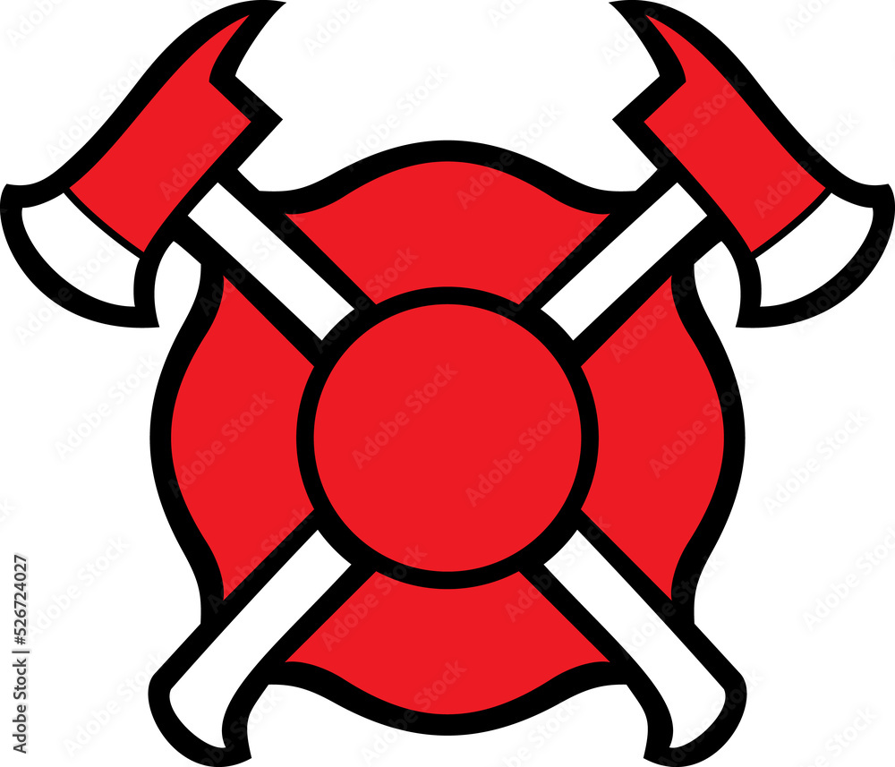 Fire Department or Firefighters Maltese Cross Symbol Png Illustration ...