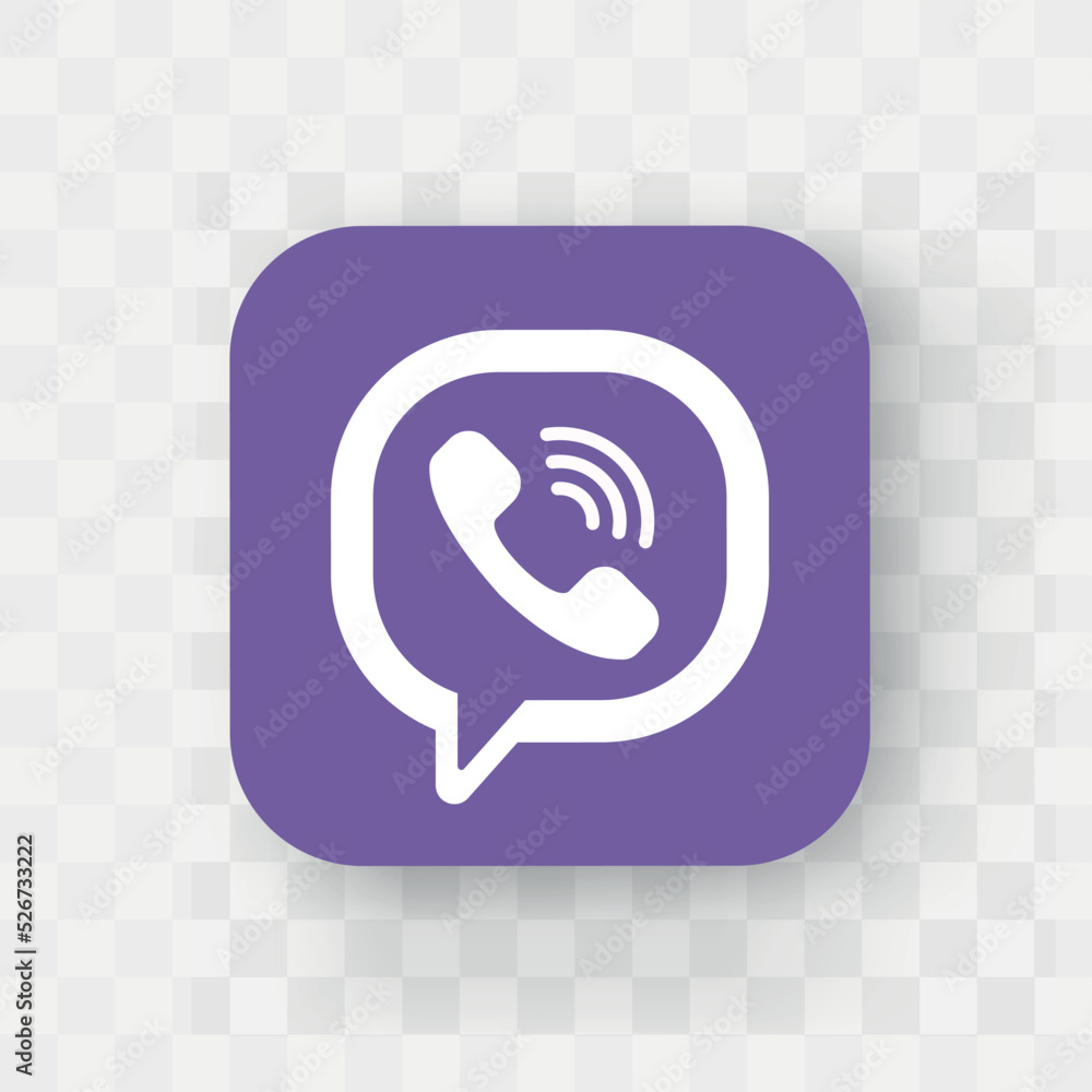 Viber logo. Viber play button. Viber vector. Viber download. Vector illustration Stock Vector ...