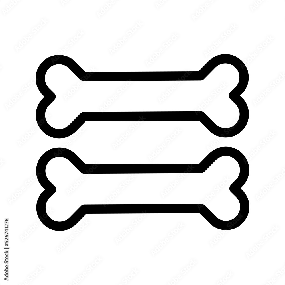 Strong healthy bones icon. Human health medical pictogram. Outline sign ...