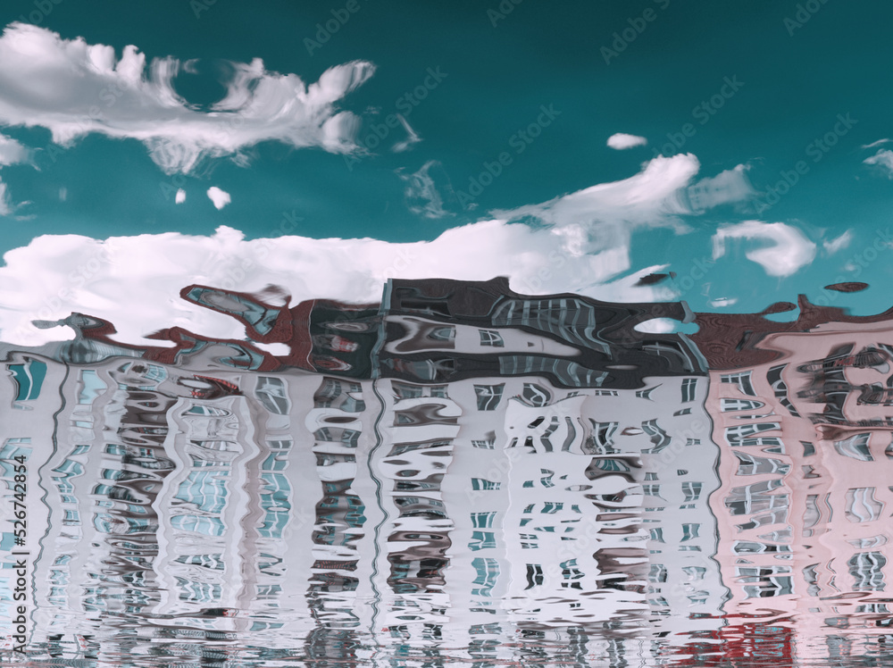 Blue water reflex background. Abstract reflection and abstract ...