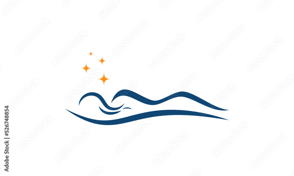 snooring and sleep logo, Massage spa woman logo Stock Vector | Adobe Stock