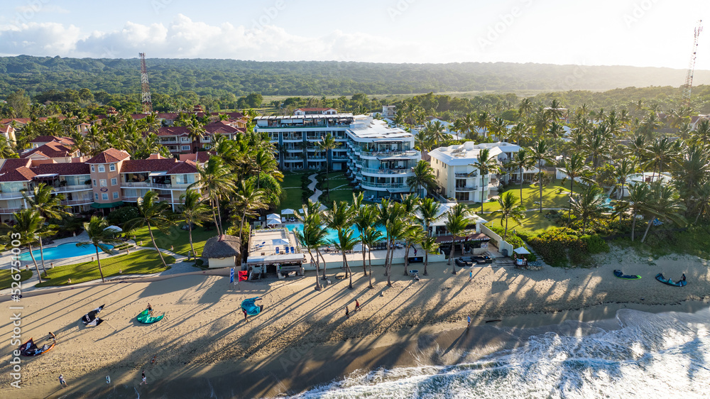 Playa Cabarete, Puerto Plata, Republica Dominicana. Stock Photo | Adobe ...