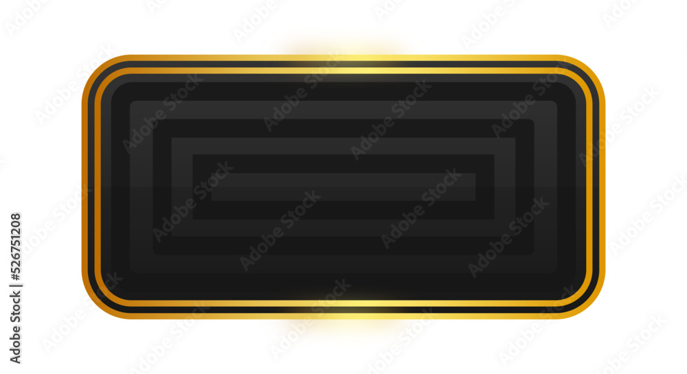 black rectangle gold frame background Stock Vector | Adobe Stock