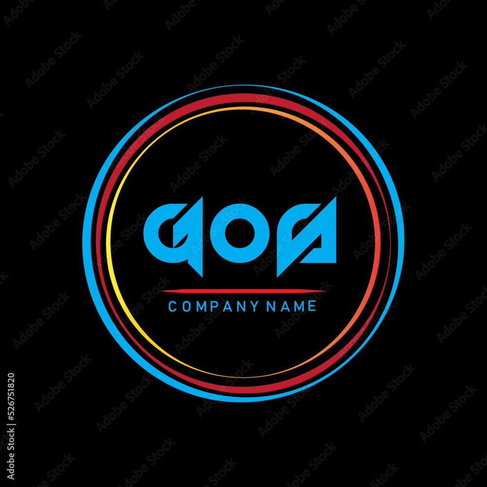 G O S,GOS Logo Design,GOS Letter Logo Design On Black Background,Three ...