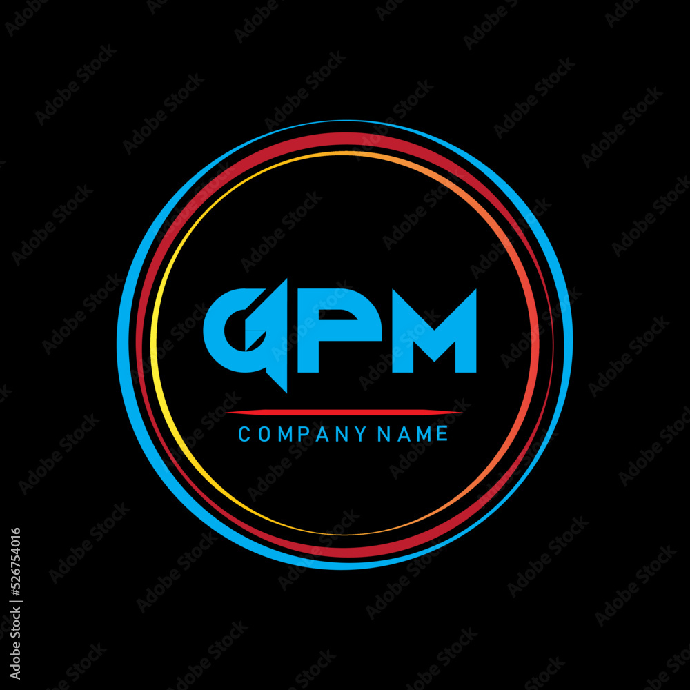 G P M,GPM logo design,GPM letter logo design on black background,three letter logo design,GPM ...