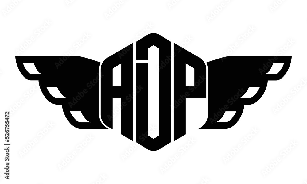 ADP three-letter butterfly iconic logo design vector template | polygon ...