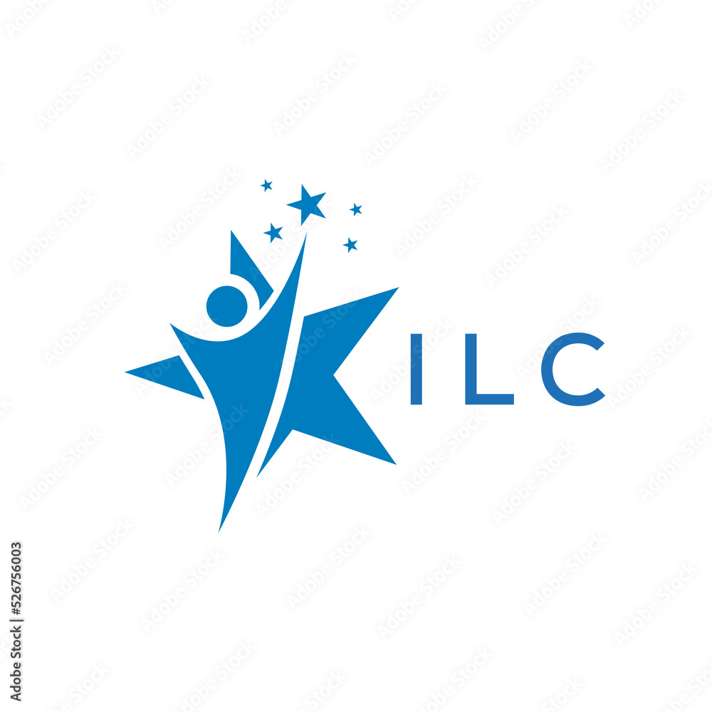 ILC Letter logo white background .ILC Business finance logo design ...