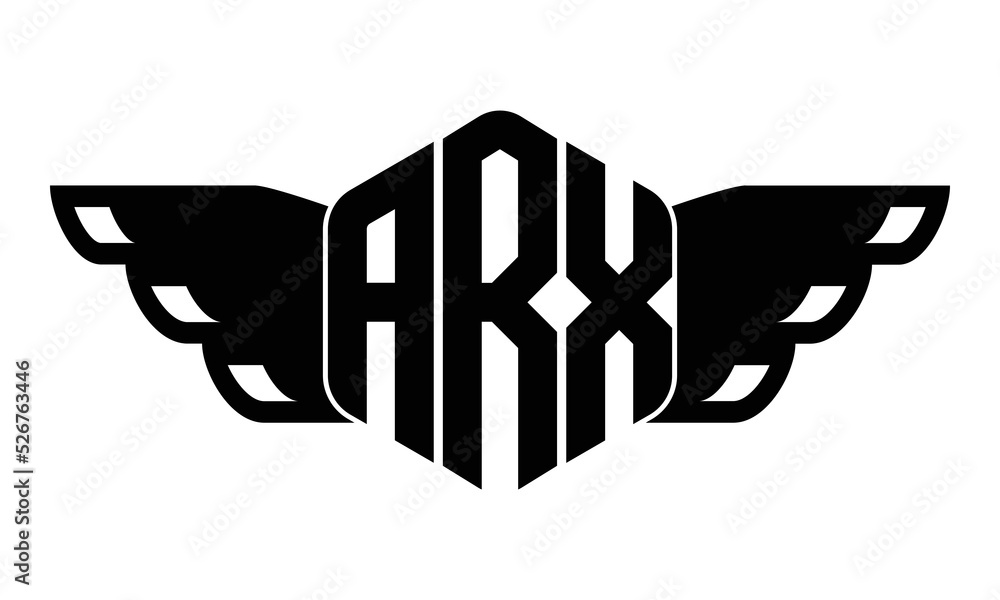 ARX three-letter butterfly iconic logo design vector template | polygon logo | monogram logo ...