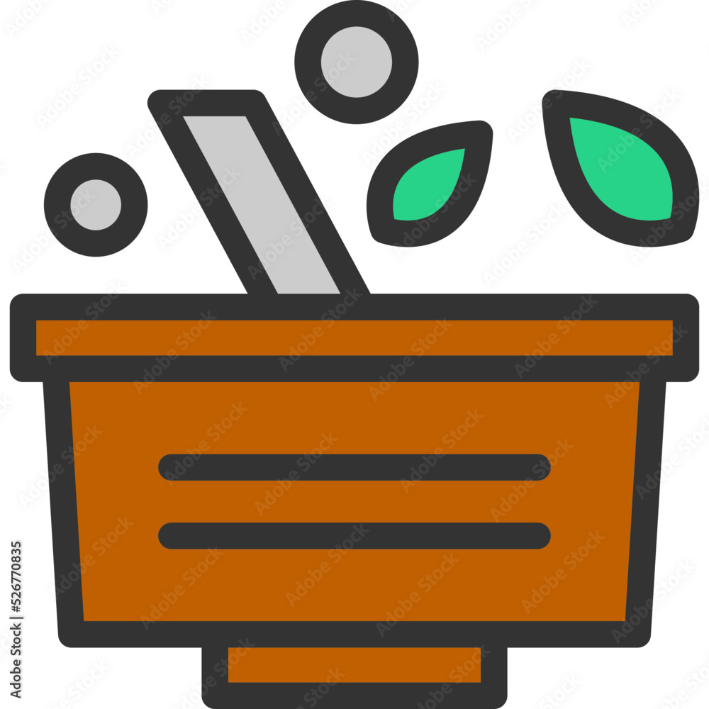 Mortar Icon Stock Vector | Adobe Stock