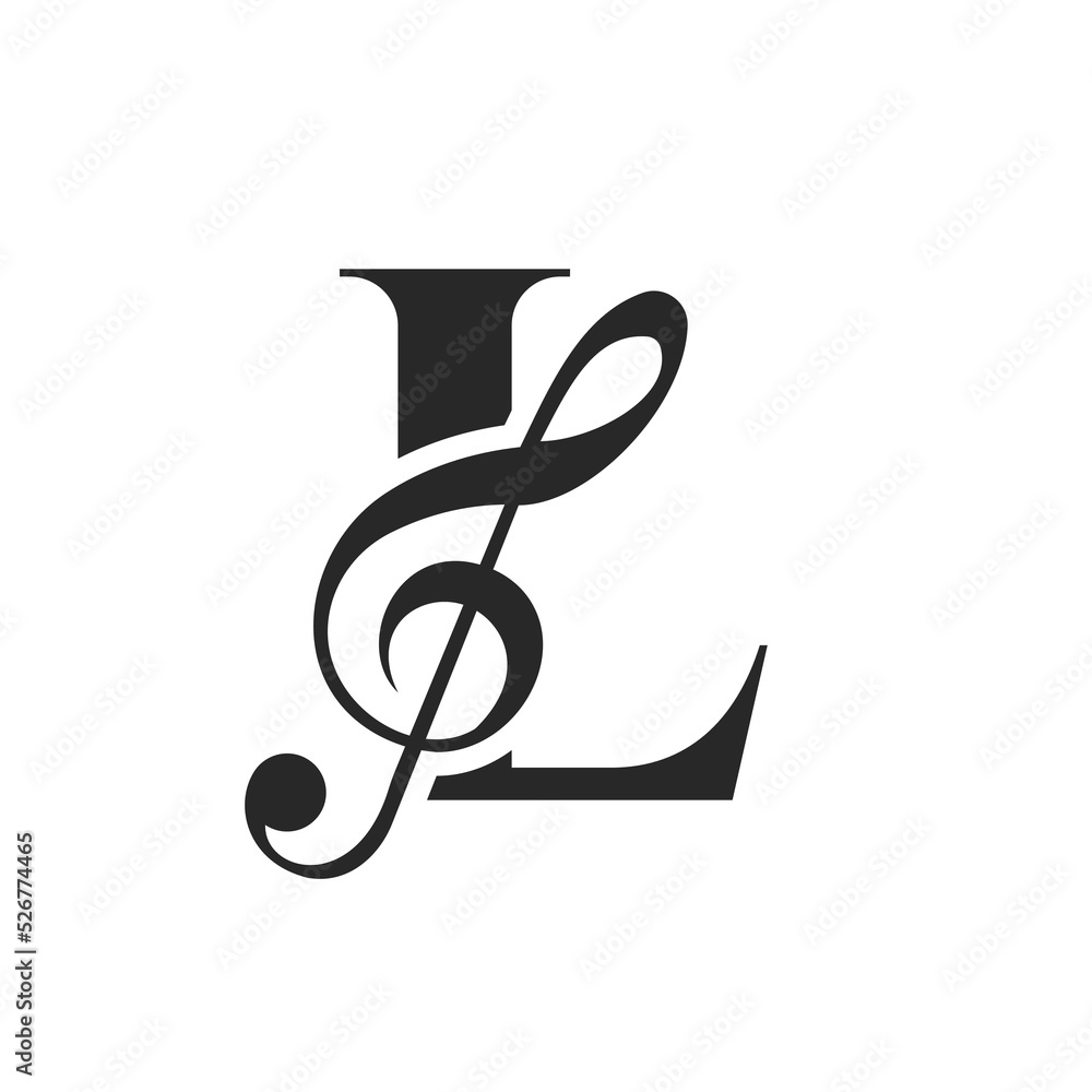 Initial Letter L Music Logo. Dj Symbol Podcast Logo Icon Vector ...