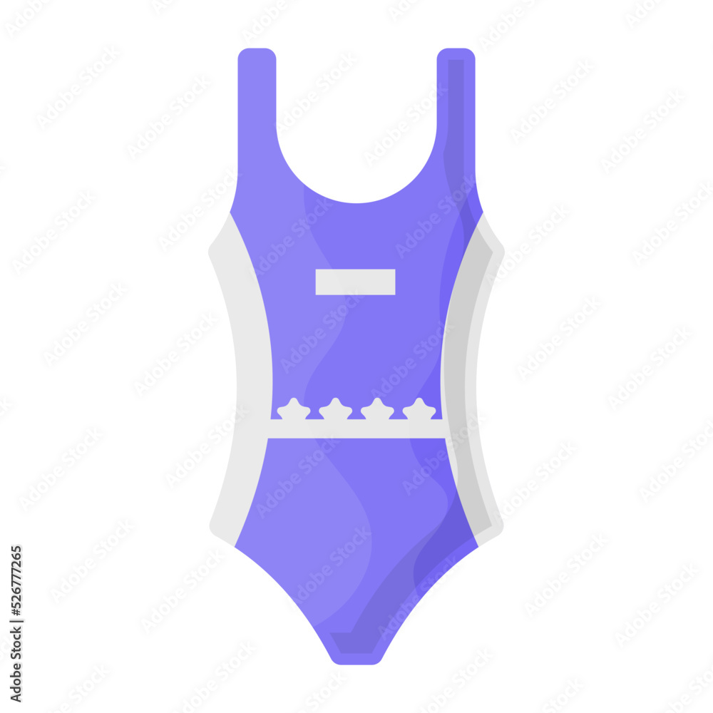 Tank suit or one piece vector icon design, Glamour and beauty symbol ...