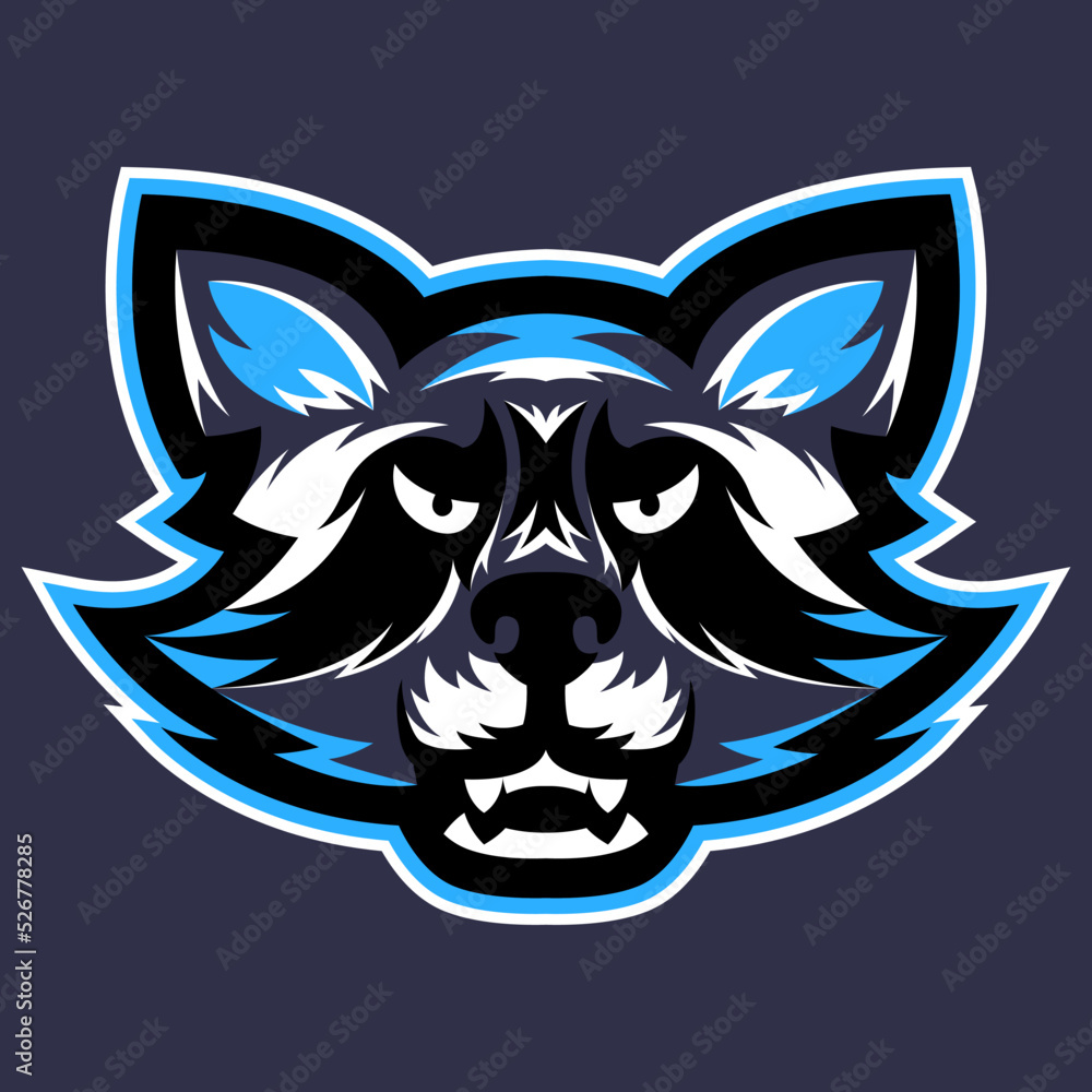 Raccoon mascot logo design. Design for print, stickers, and emblems for ...
