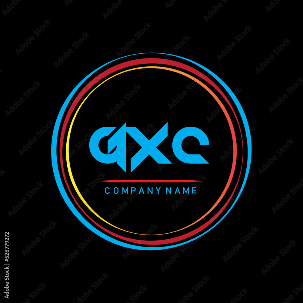 GXC design,GXC letter logo vector,GXC letter monogram logo design ...