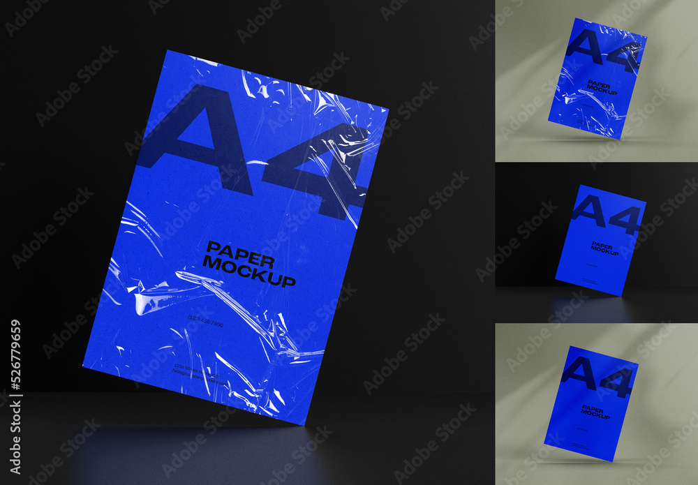 Stationary, A4 Paper, Poster, Letterhead Poster Flyer Mockup Design ...