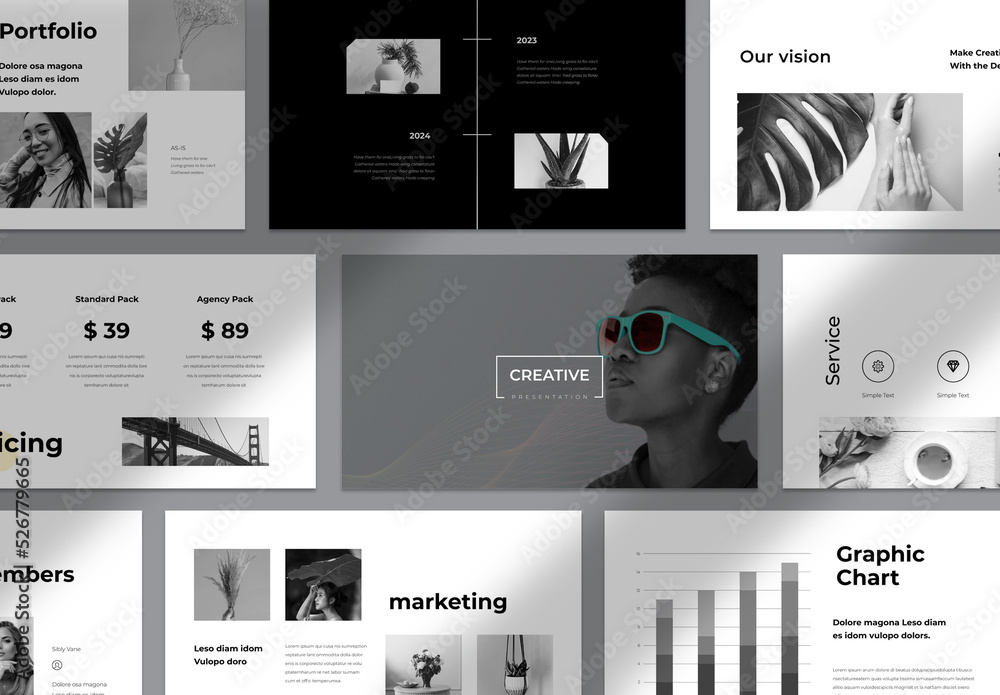 Creative Presentation Layout Stock Template | Adobe Stock
