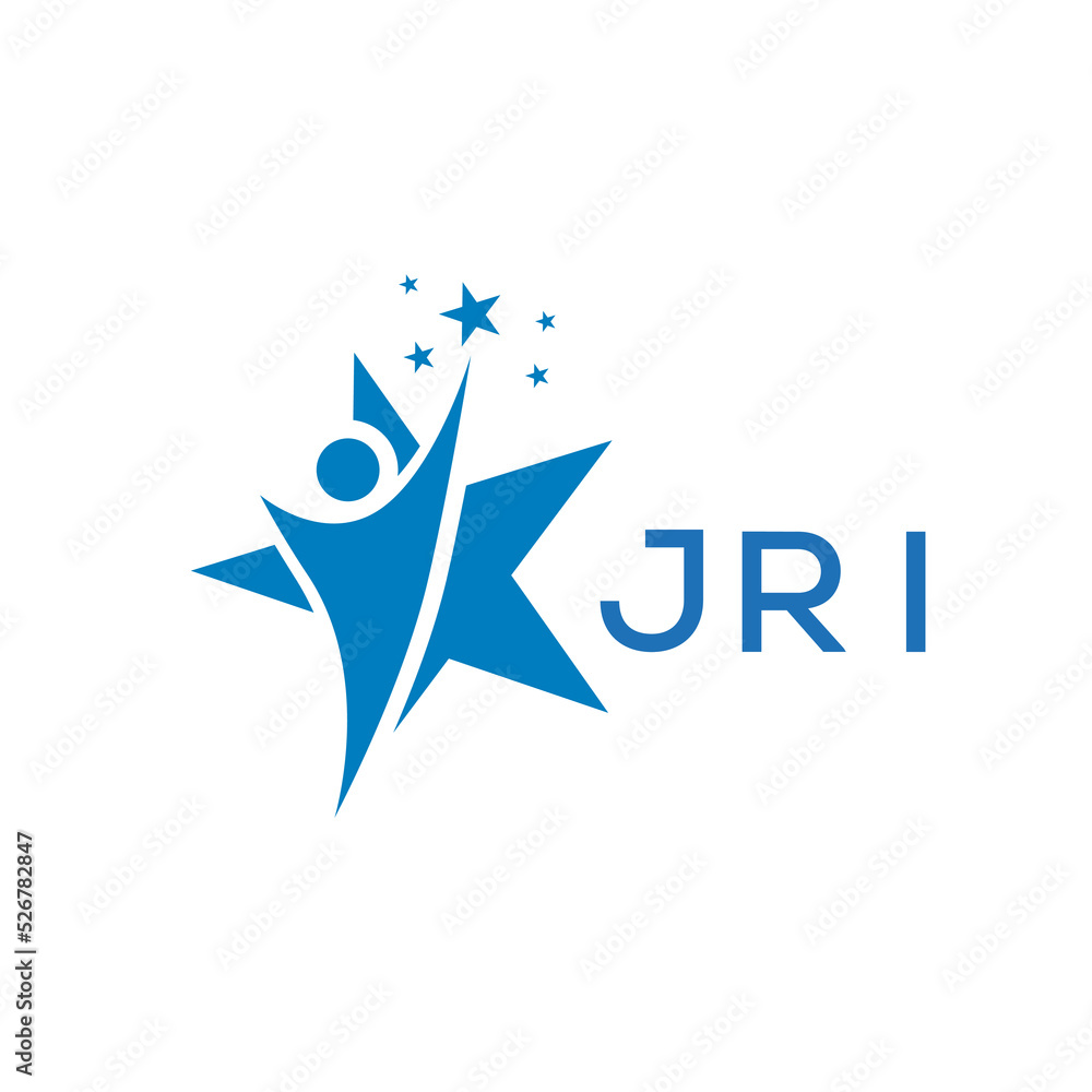 JRI Letter logo white background .JRI Business finance logo design ...