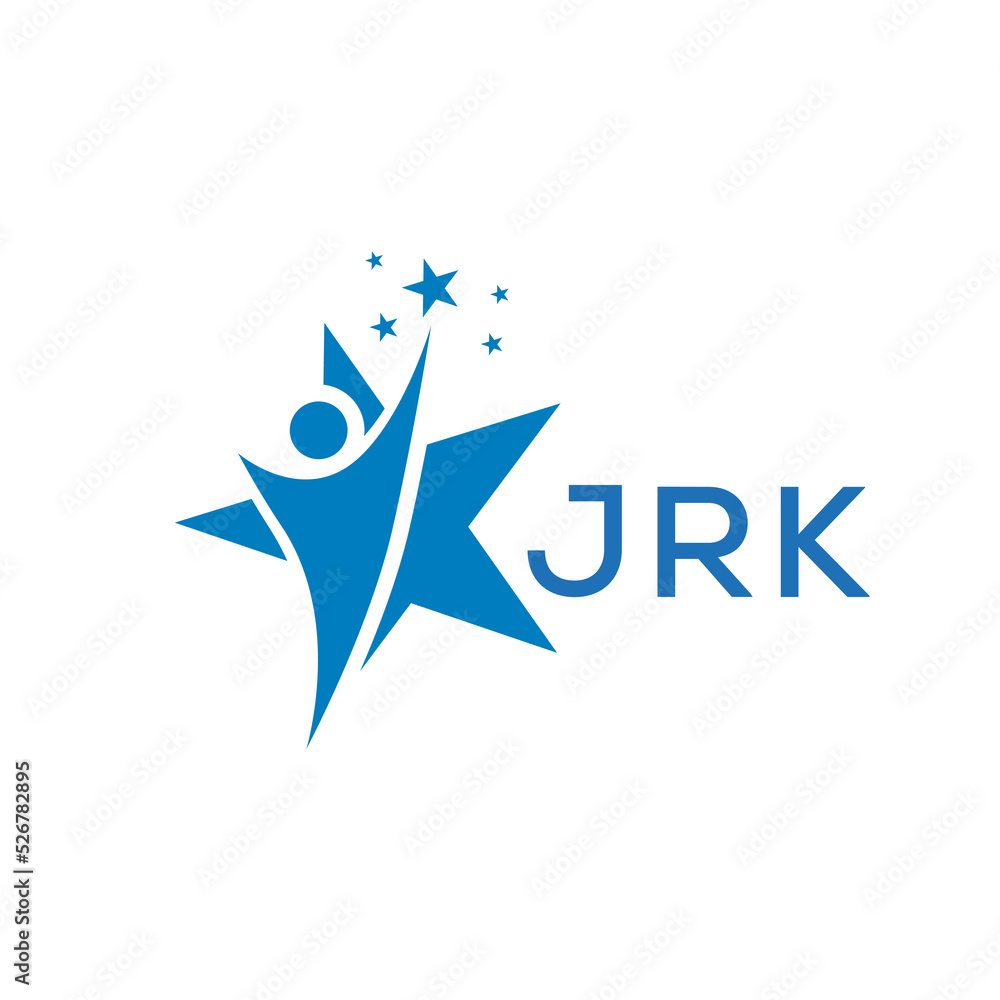 JRK Letter logo white background .JRK Business finance logo design ...