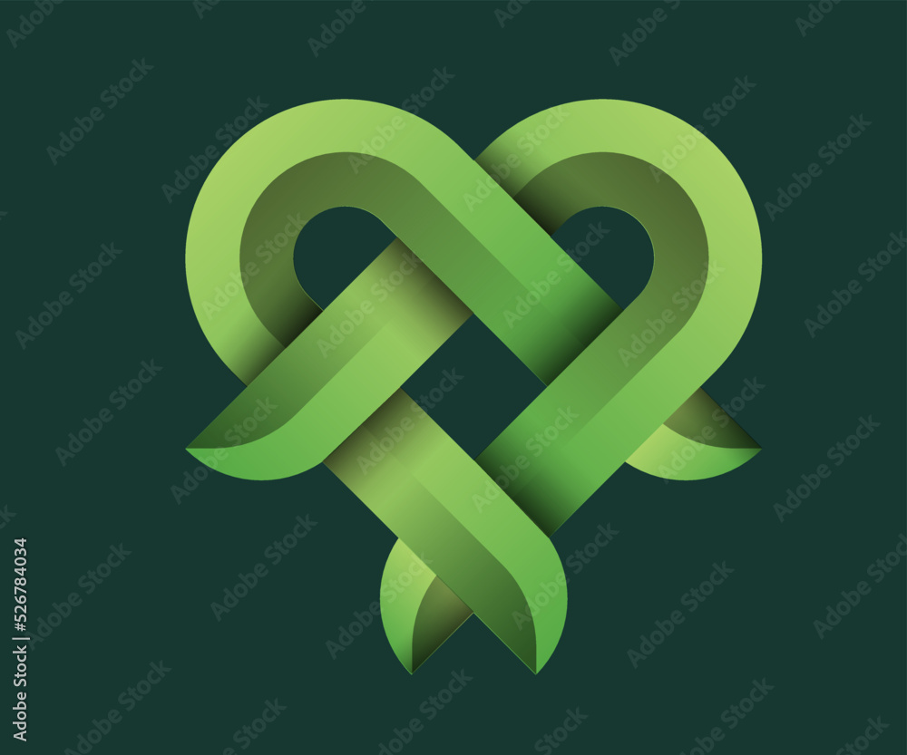 Corazón, Corazón Verde, Corazón Entrelazado, Logo, Corazón Natural ...