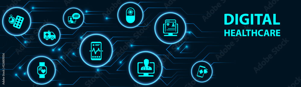 Digital healthcare and smart health devices and iot technology in ...