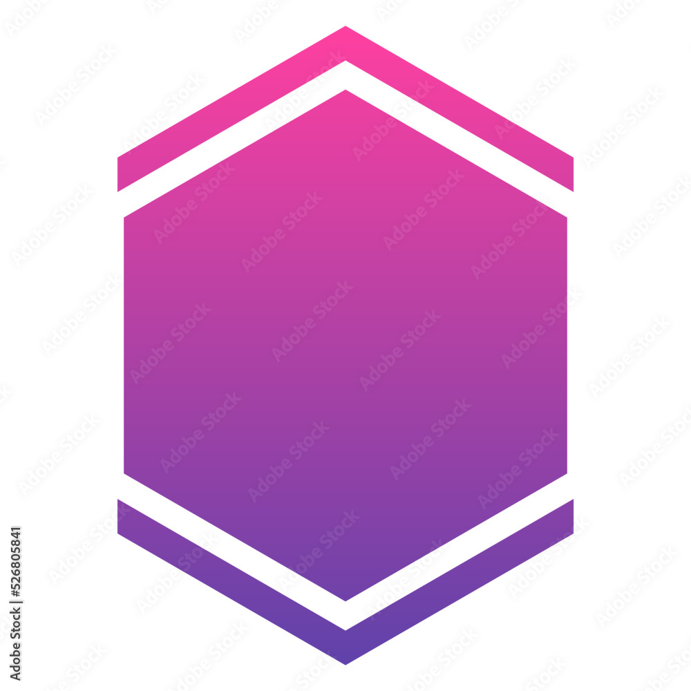 gradient infographic hexagon text box Stock Vector | Adobe Stock
