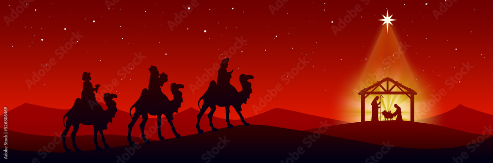 Red Nativity Backgrounds