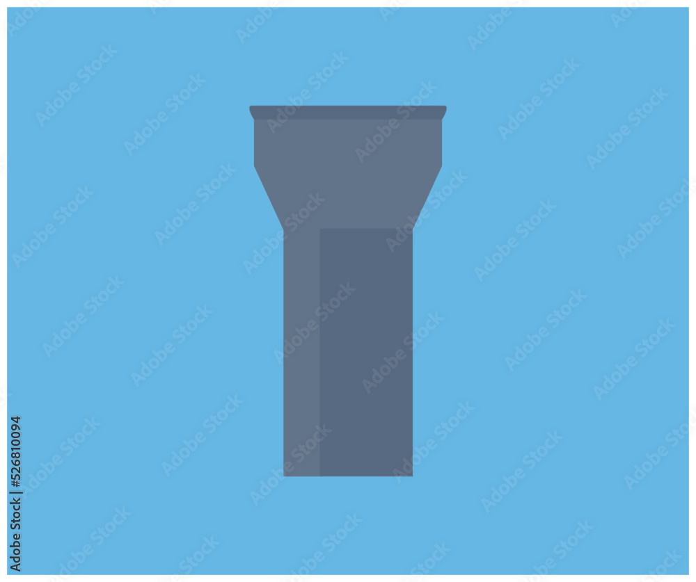 Vetor do Stock: Metal gutter on the roof of the building and downpipe ...