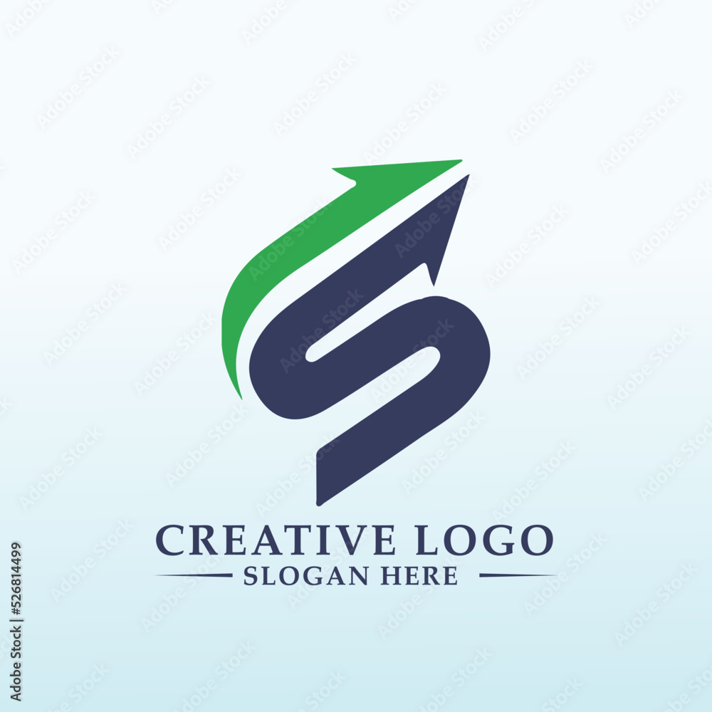 empowering great founders letter S logo Stock Vector | Adobe Stock