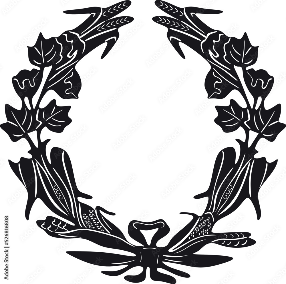 floral frame with flowers black design Stock Vector | Adobe Stock