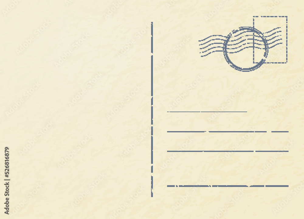 Vintage Travel Postcard Template