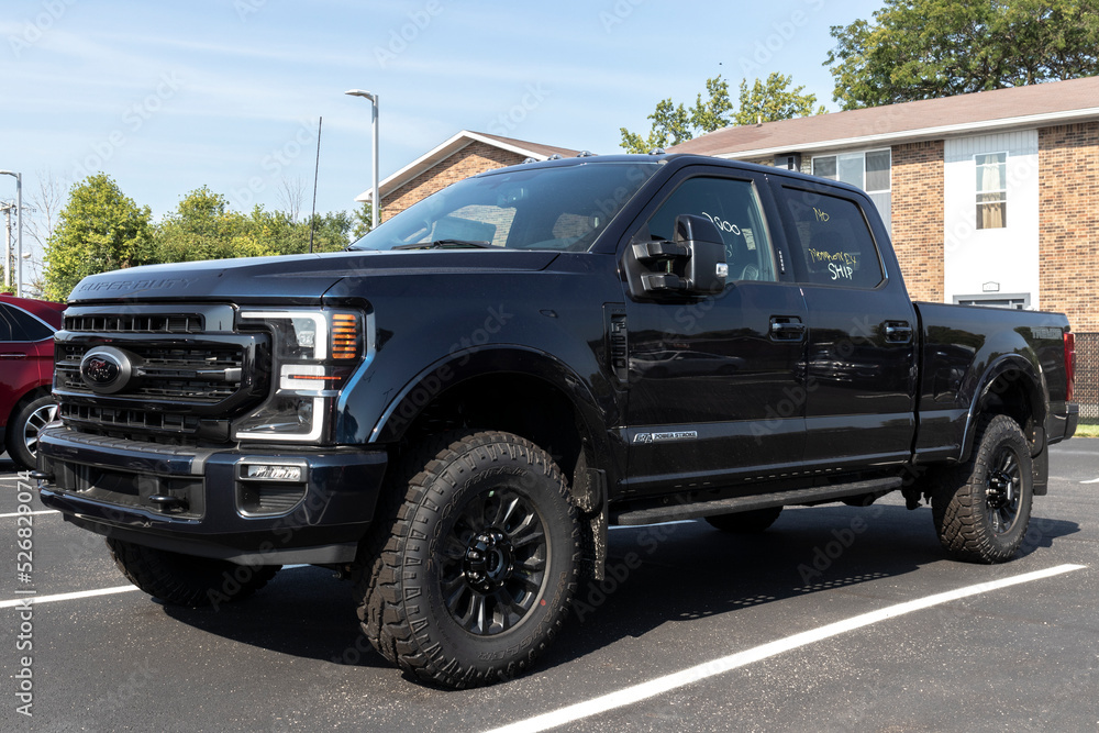Ford F-250 display at a dealership. The Ford F250 is available in XL ...
