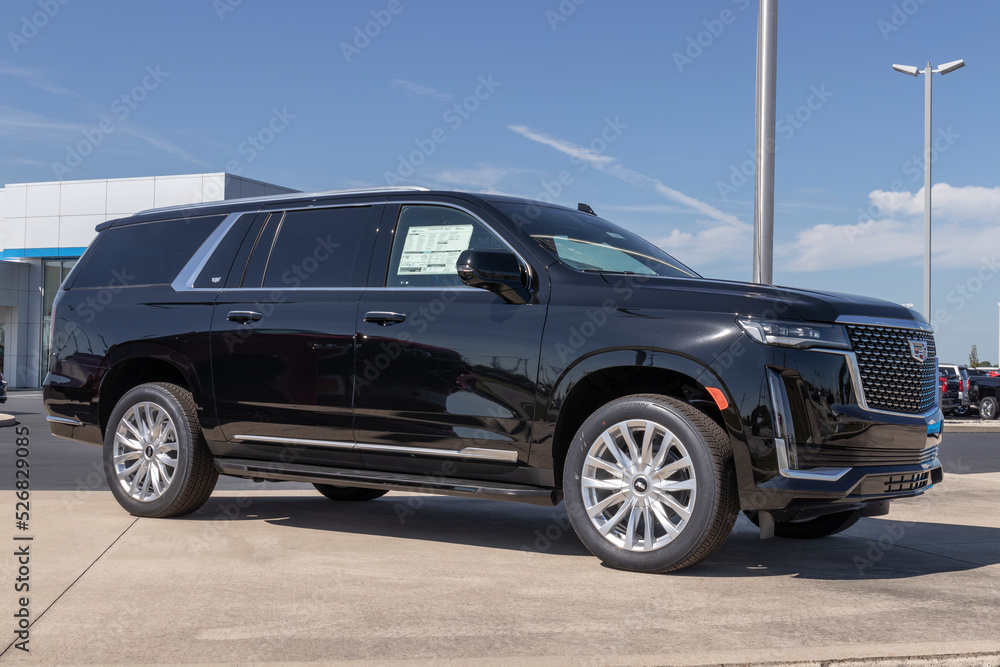 Cadillac Escalade display. Cadillac offers the Escalade in Luxury ...