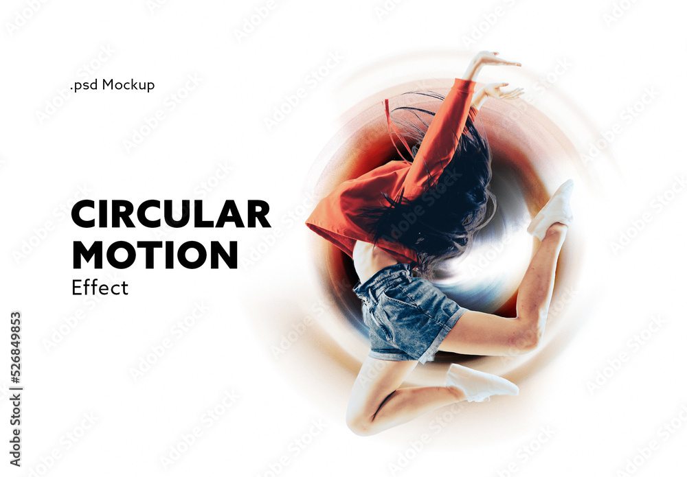 Circular Motion Photo Effect Stock Template | Adobe Stock