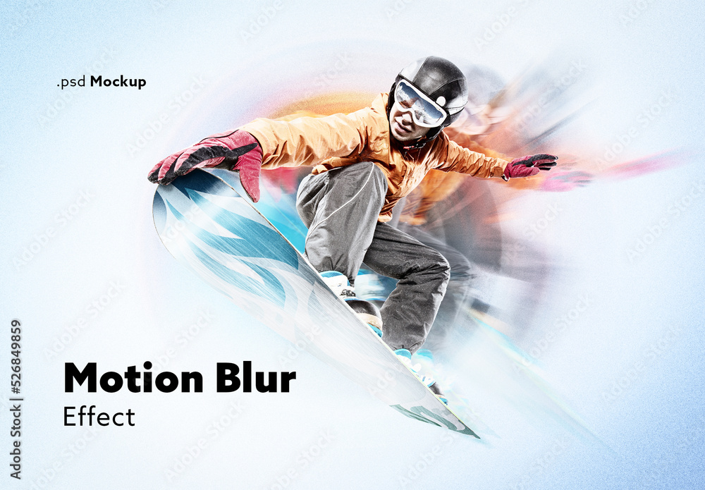 Motion Blur Photo Effect Stock Template | Adobe Stock