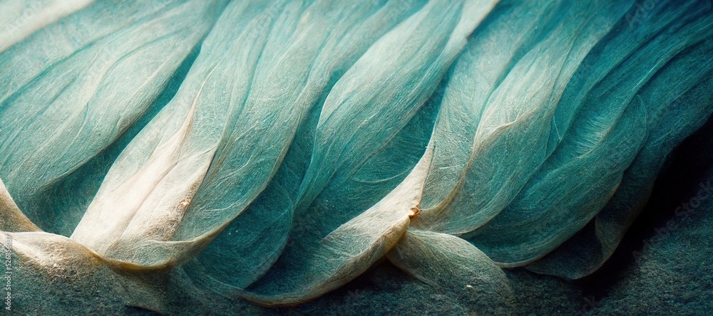 Abstract seafoam green ocean with pearl white waves and lines, grainy ...